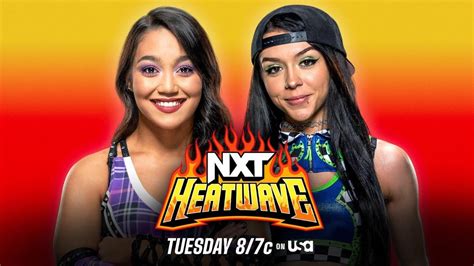 NXT HEATWAVE ROXANNE PEREZ VS CORA JADE YouTube