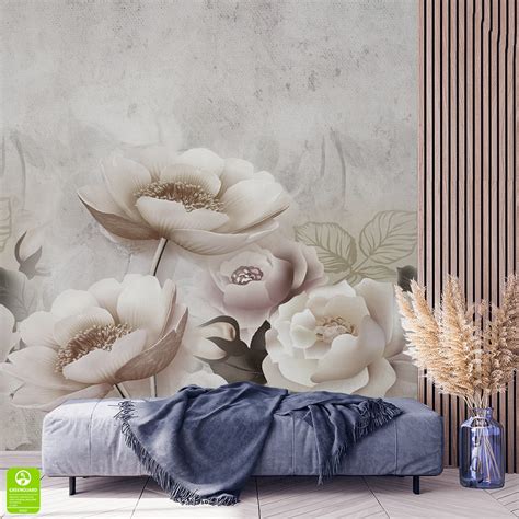 Fototapeta Nowoczesne Proste Kwiaty W Barwach Pastelowych Decorlabs Pl