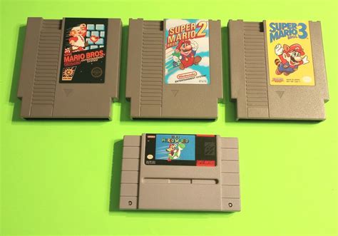 Mavin NES SUPER MARIO BROS 1 2 3 And SUPER MARIO WORLD SNES Nintendo