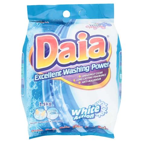 2 3kg Daia Excellent Washing Power Colour Shield White Action Color