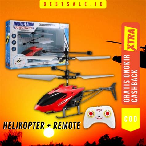 Jual Mainan Helikopter RC Mini Helicopter RC Sensor Tangan LED