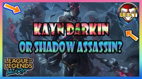 Kayn Darkin OR SHADOW ASSASSIN Wild Rift League Of Legends YouTube