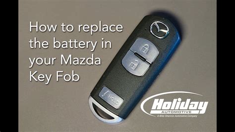 How To Replace The Battery In Your Mazda Key Fob YouTube