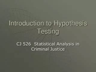 Ppt Chapter Introduction To Hypothesis Testing Powerpoint