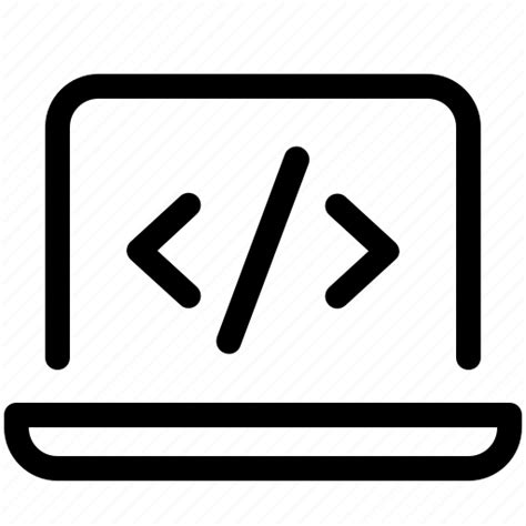 programming coding development website laptop icon download on iconfinder