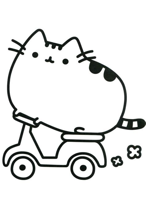 Pusheen Jugando Al Juego Para Colorear Imprimir E Dibujar