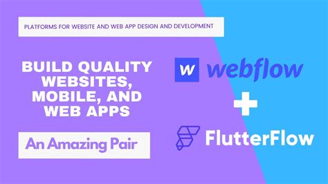 Using FlutterFlow And Webflow To Deploy And Publish Applications And