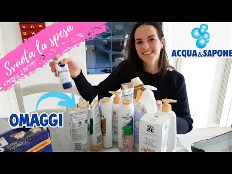 SVUOTA LA SPESA ACQUA E SAPONE Scorta Di Prodotti Per La Cura Della