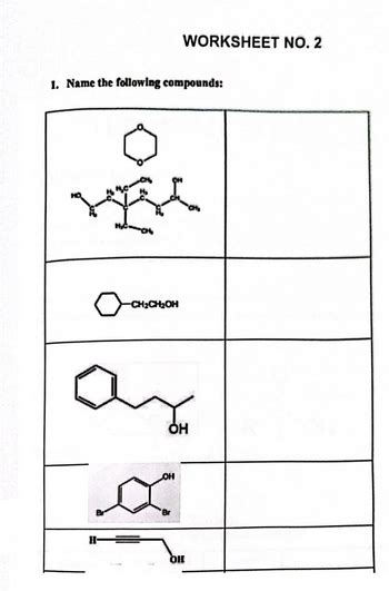 Answered Name The Following Compounds C Bartleby