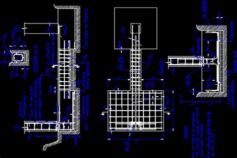Planos De Zapata En Cimentaciones Detalles Constructivos En PlanosPara