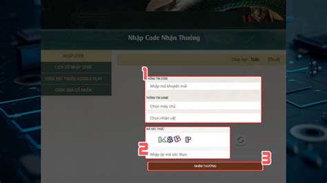 Code Võ Lâm Truyền Kỳ 1 Mobile mới nhất cách nhập