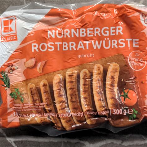 Delikatess Nürnberger Rostbratwürste K Classic kalorie kJ a nutriční