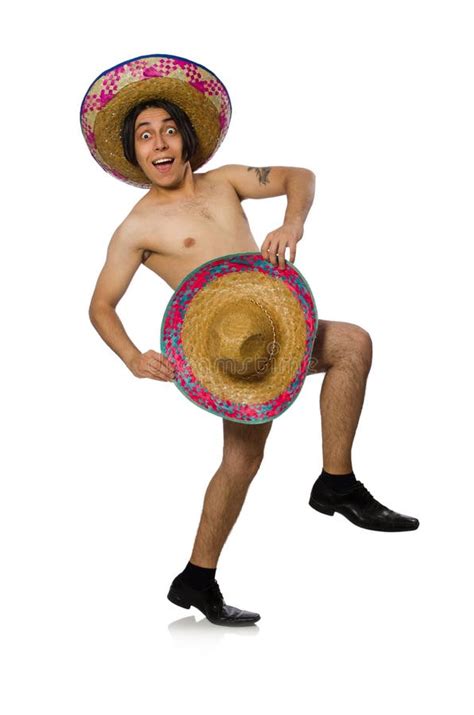 El Hombre Mexicano Desnudo Aislado En Blanco Foto De Archivo Imagen
