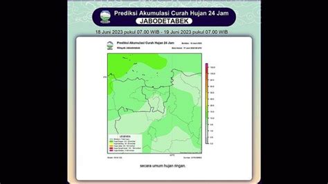 Info Terkini Cuaca Depok Minggu 18 Juni 2023 Diprediksi Berawan Dan