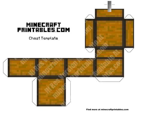 Minecraft Chest Papercraft