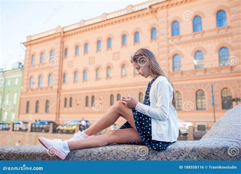 Cute Girl In Sankt Petersburg In Russia Stock Photo Image Of