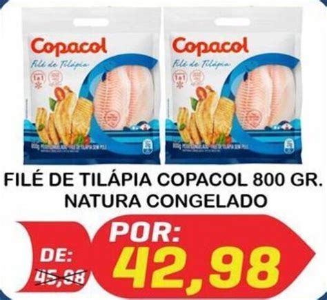 FILÉ DE TILÁPIA COPACOL 800 GR NATURA CONGELADO oferta na Rede Troyano