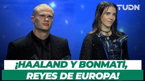 SIMPLEMENTE LOS MEJORES Erling Haaland y Aitana Bonmatí