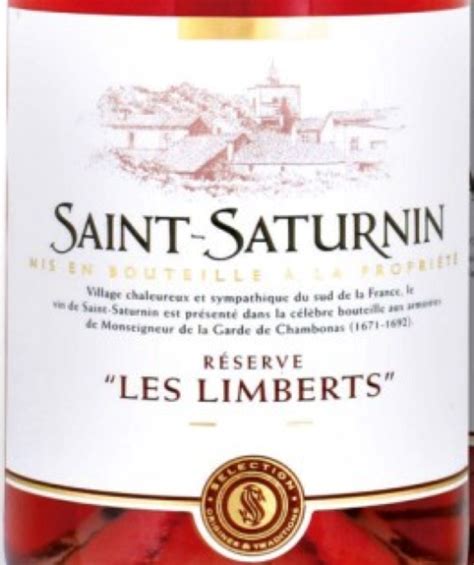 2011 Cave des Vignerons de Saint Saturnin Réserve les Limberts Rosé