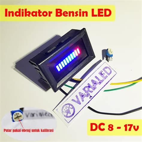 Diy Indikator Bensin Led Strip 10 Titik Dc 12V Adjustable Fuel Meter