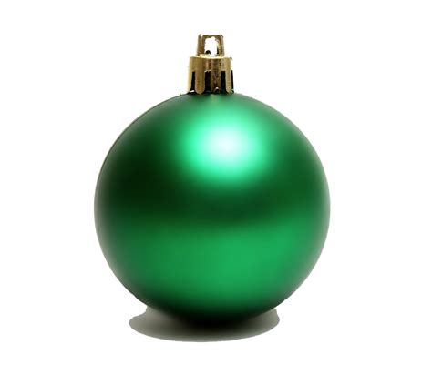 Single Green Christmas Ball PNG Pic PNG Mart