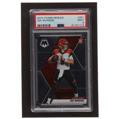 Joe Burrow Panini Mosaic Rc Psa Pristine Auction