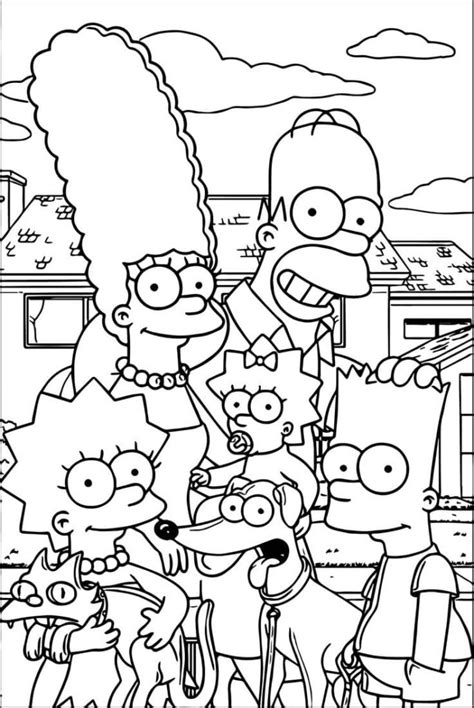 Ausmalbilder Simpsons Malvorlagen