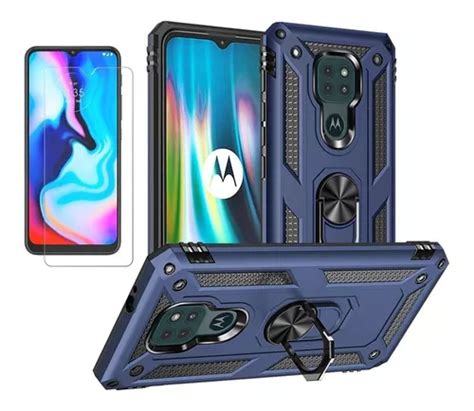 Mica Funda Rudo Con Anillo Para Moto E Plus G Play Meses Sin