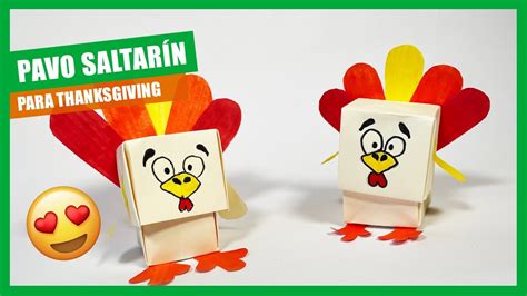 Cómo hacer un divertido PAVO para THANKSGIVING Manualidad de PAVO