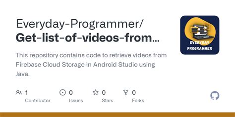 Github Everyday Programmer Get List Of Videos From Firebase Cloud