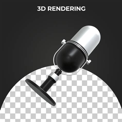 Icono De Micr Fono D Premium Psd Archivo Psd Premium
