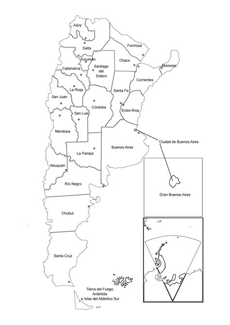 Mapa de Argentina mapa político y mudo en diversos diseños