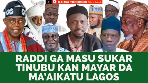 Yanzu Yanzu Baffa Hotoro Ya Yi Raddi Ga Masu Sukar Tinubu Kan Mayar Da