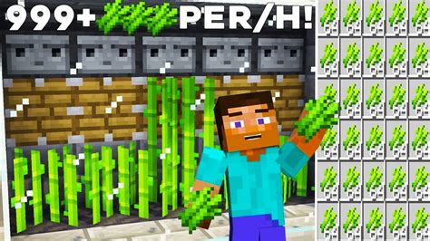 YAPIMI KOLAY ŞEKER KAMIŞI FARMI Minecraft Şeker Kamışı Farmı Nasıl