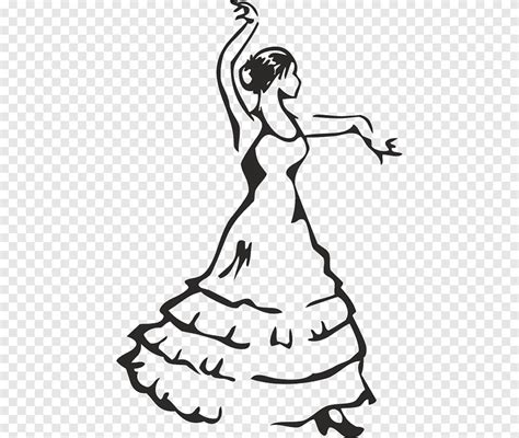 Baile Flamenco Sevillana Diverso Blanco Png PNGEgg
