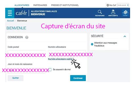 Ou Trouver Son Numero Allocataire Caf Caf Mon Compte En Ligne Caf Fr