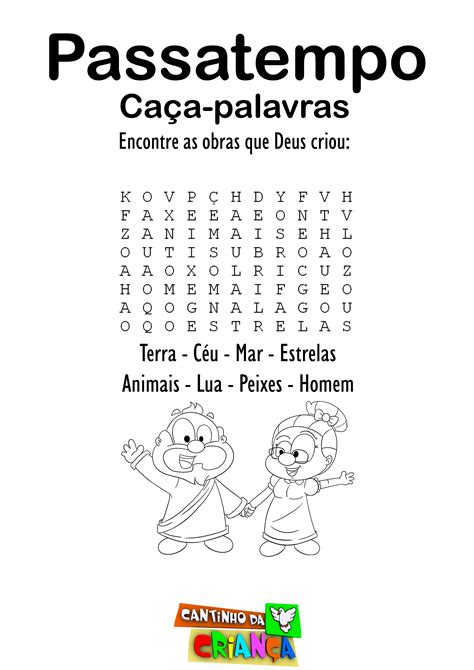 Caça Palavras Desenhos LIBRAIN