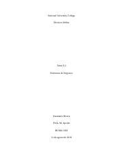 Tarea 6 2 Buma Docx National University College Division Online