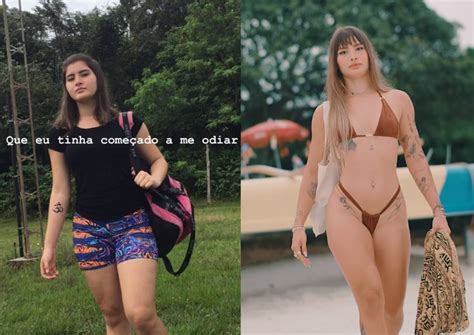 Namorada de Filipe Ret Agatha Sá mostra seu antes e depois abdômen
