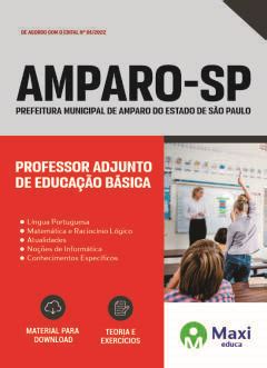 Apostila Prefeitura De Amparo SP 2022 Maxi Educa Maxi Educa