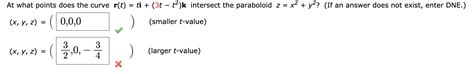 solved at what points does the curve r t ti 3t 2 k