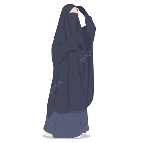 Wearing Hijab PNG Transparent Illustration Of A Muslim Woman Wearing