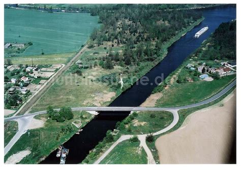 Luftbild Parey Elbe Havel Kanal Verlauf Bei Parey