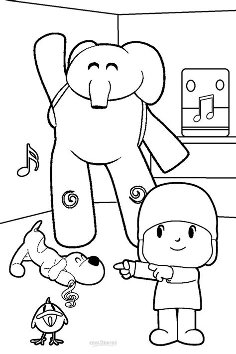 Dibujos de Pocoyo para colorear Páginas para imprimir gratis