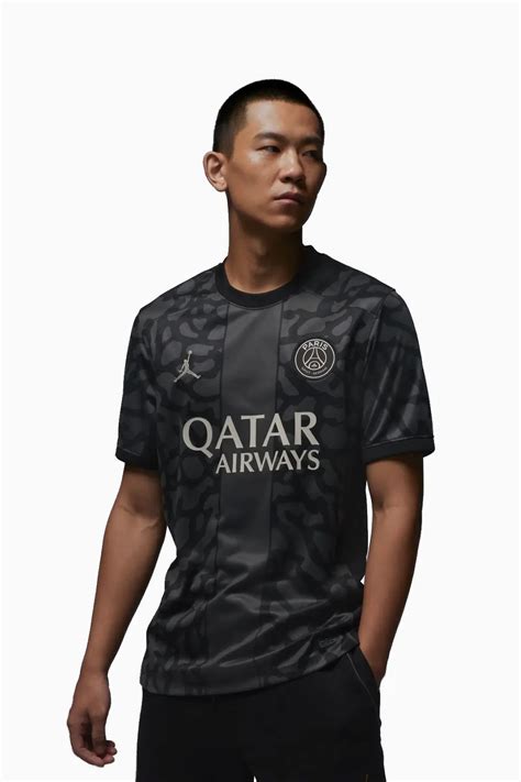 Koszulka Nike PSG X Jordan 23 24 Trzecia Stadium Czarny Buty