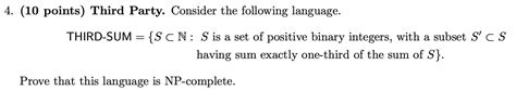 solved 4 10 points third party consider the following