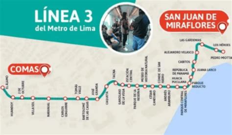 Metro de Lima qué ruta tendrán la Línea 2 y 3 Conoce el tren