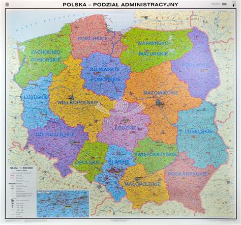 Mapa Polski Podział Administracyjny Mapa