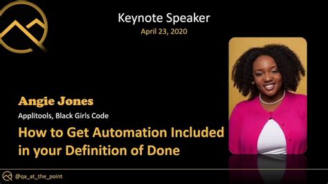 qap with angie jones how to get automation included in your definition of done youtube