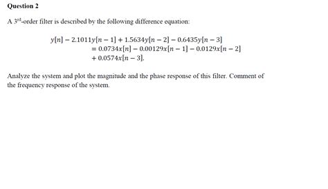 solved matlab question kindly help to come up with the code